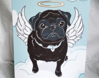 Pug Card | Etsy