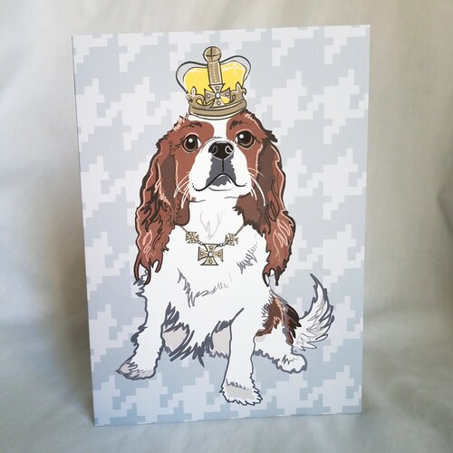 Cavalier King Charles Spaniel Card Dog Card Cavalier Card - Etsy