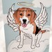 Angel Beagle Greeting Card - Etsy