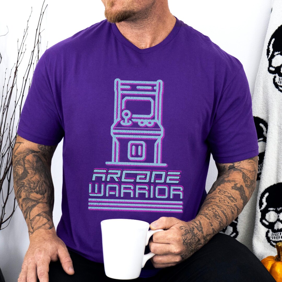 Retro Arcade T Shirt, Retro Gamer Tee, Gaming Lover T, Arcade Gaming ...