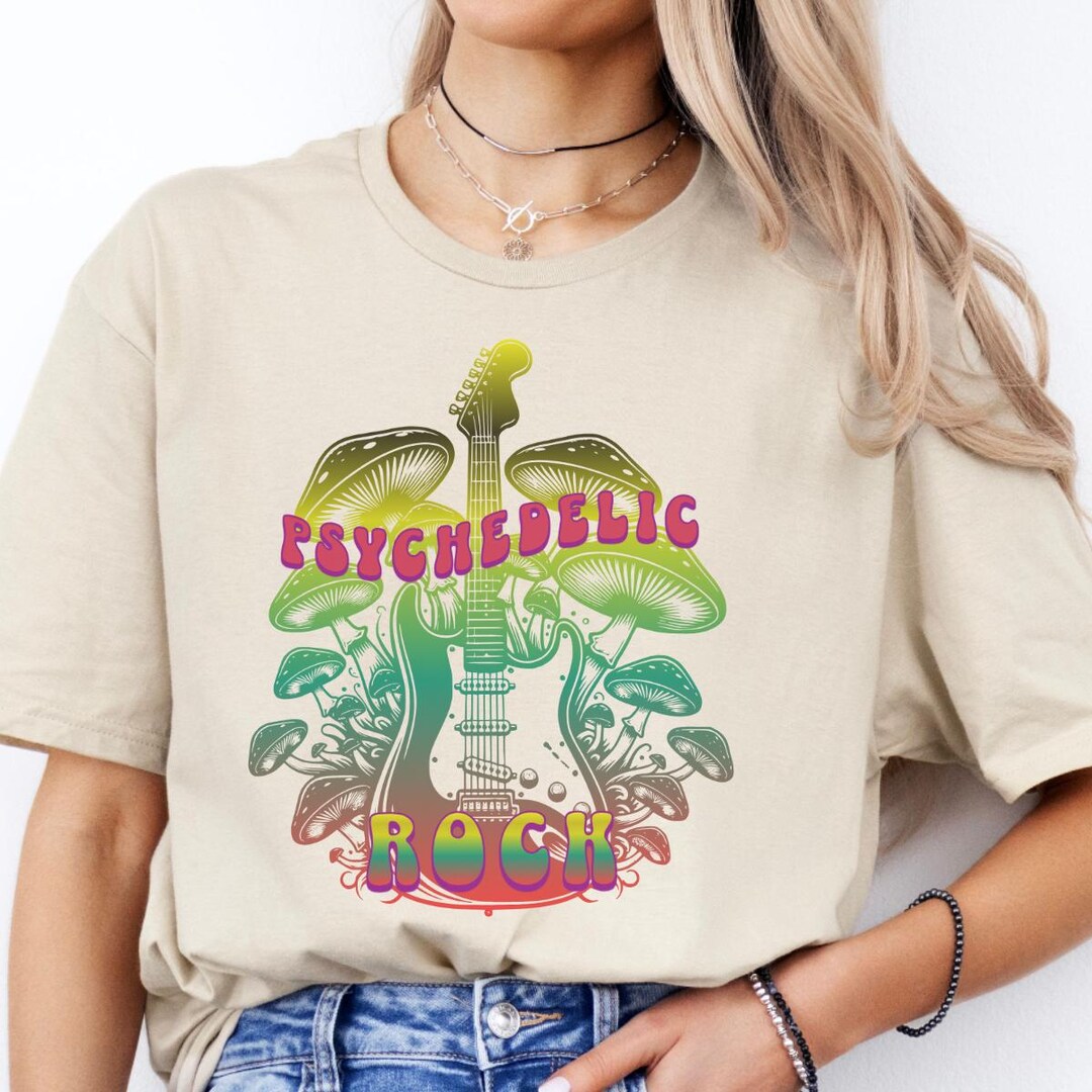Psychedelic Tee, Psy Rock Shirt, Music T, Guitar T Shirt, Magic ...