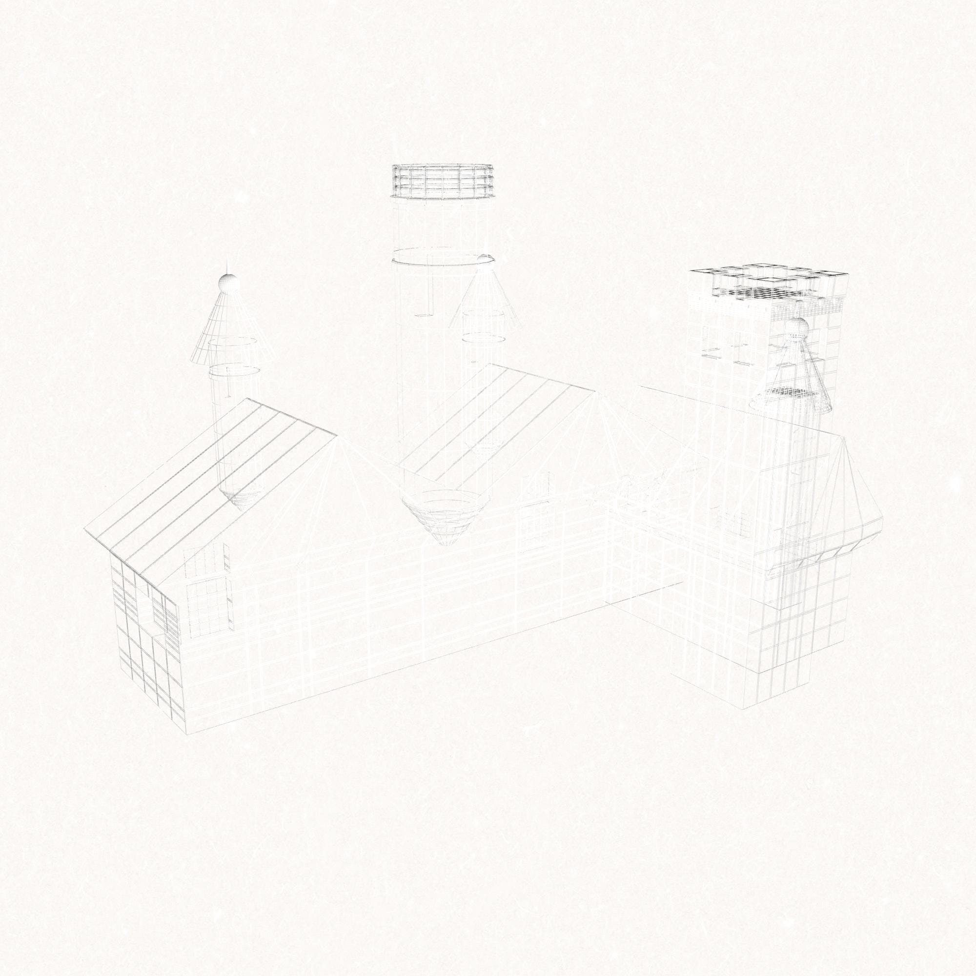 3D Fantasy Castle - 3DS Max File for Printing / Magical Fairy Tale ...