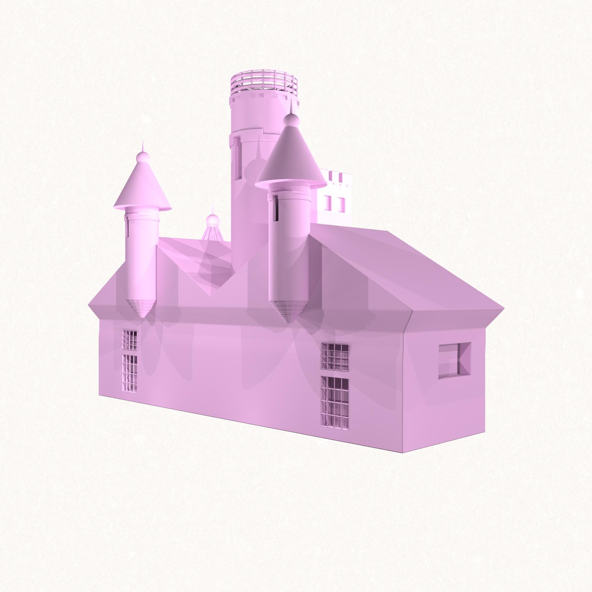 3D Fantasy Castle - 3DS Max File for Printing / Magical Fairy Tale ...
