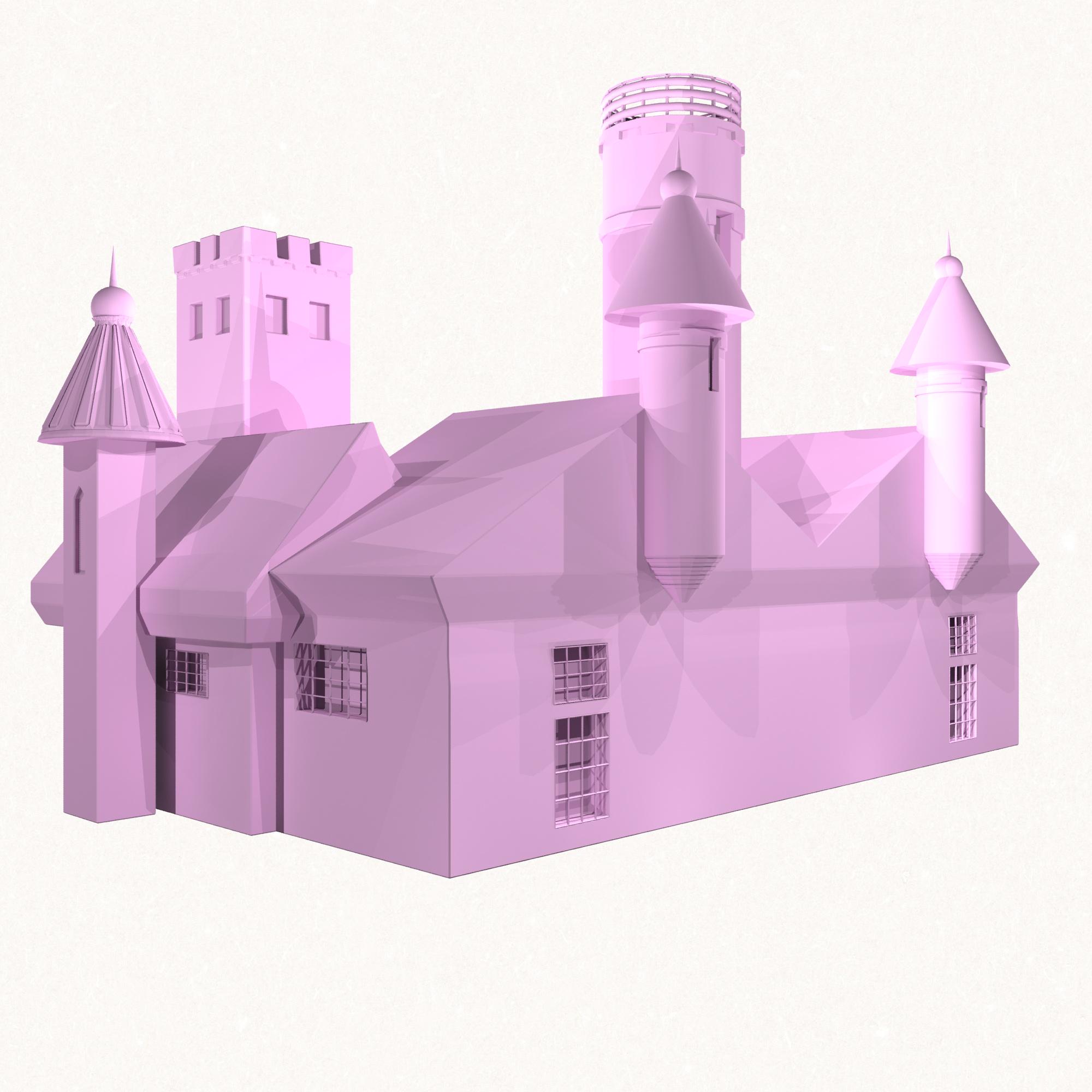 3D Fantasy Castle - 3DS Max File for Printing / Magical Fairy Tale ...