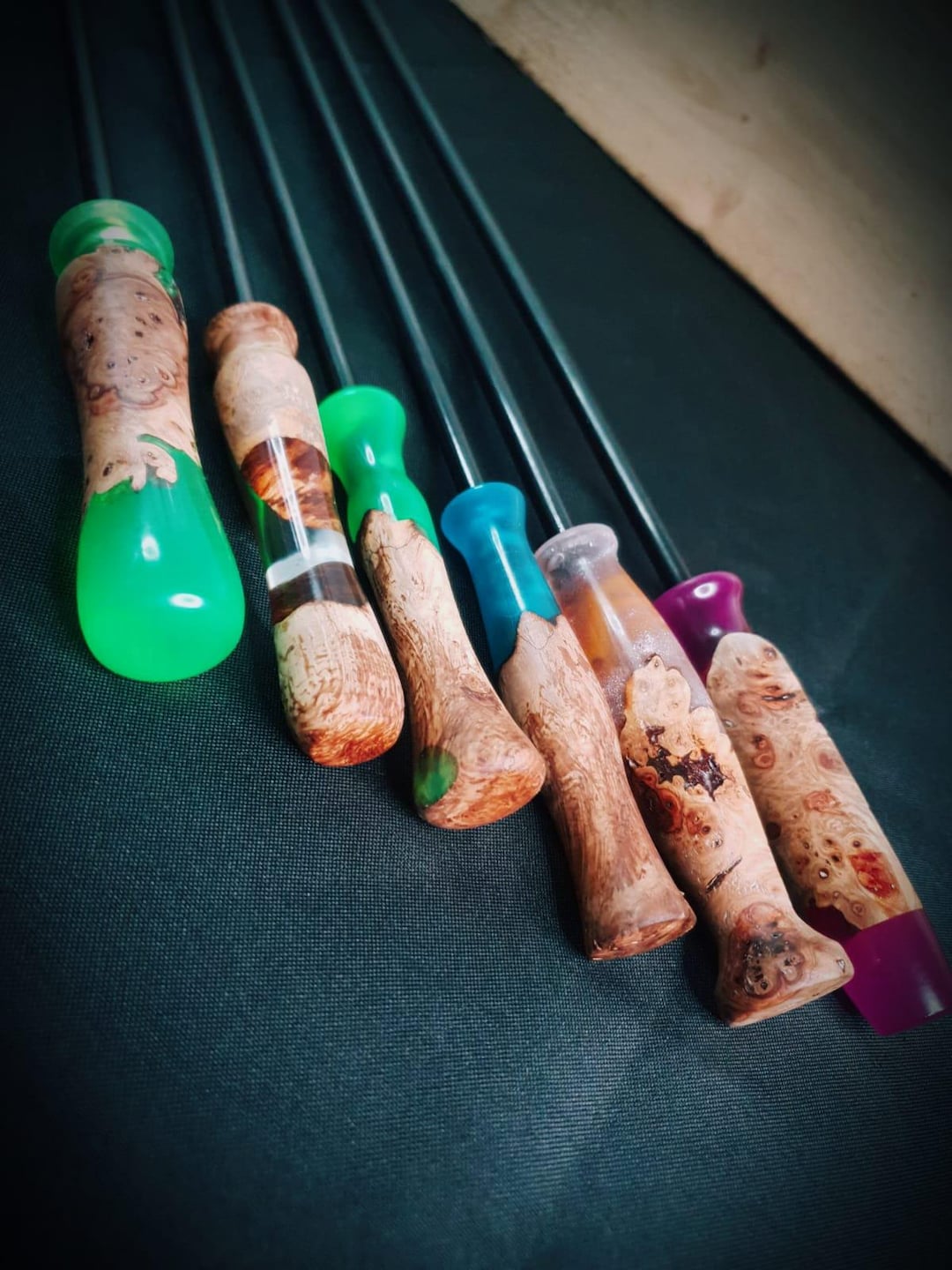 Handmade UV Reactive Impact Play Cane Unique BDSM Cane With Resin ...