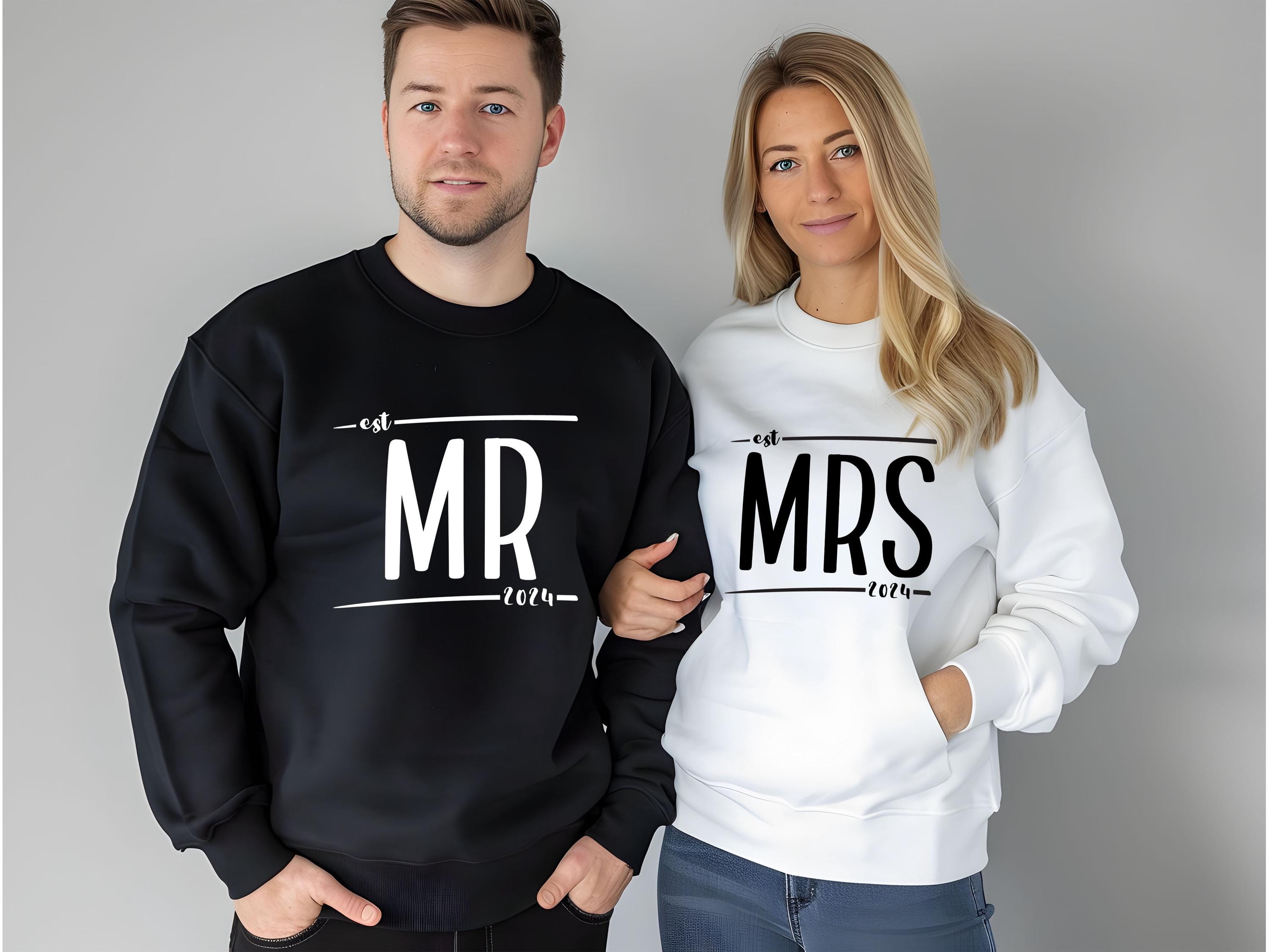 Personalized Date Hoodie for Couple, Custom Mr and Mrs Outfit ...