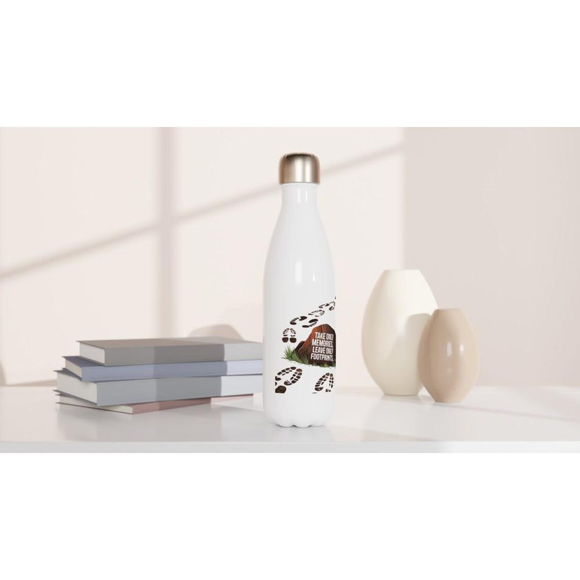 Take Only Memories, Leave Only Footprints Water Bottle – 17oz Stainless ...