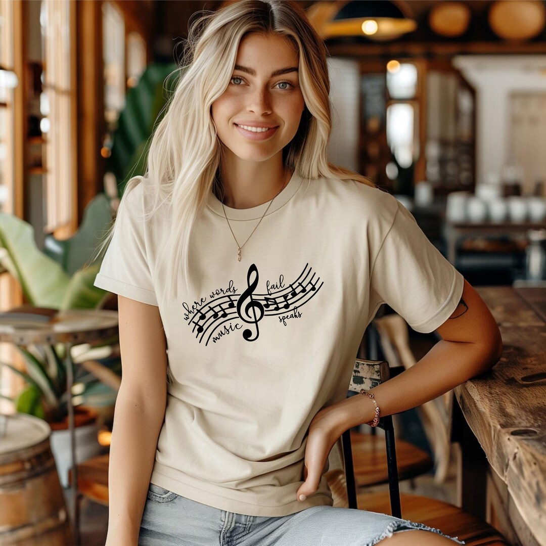 Music Notes Shirt Musician Gift Choir Shirt Music Teacher Gift Band ...