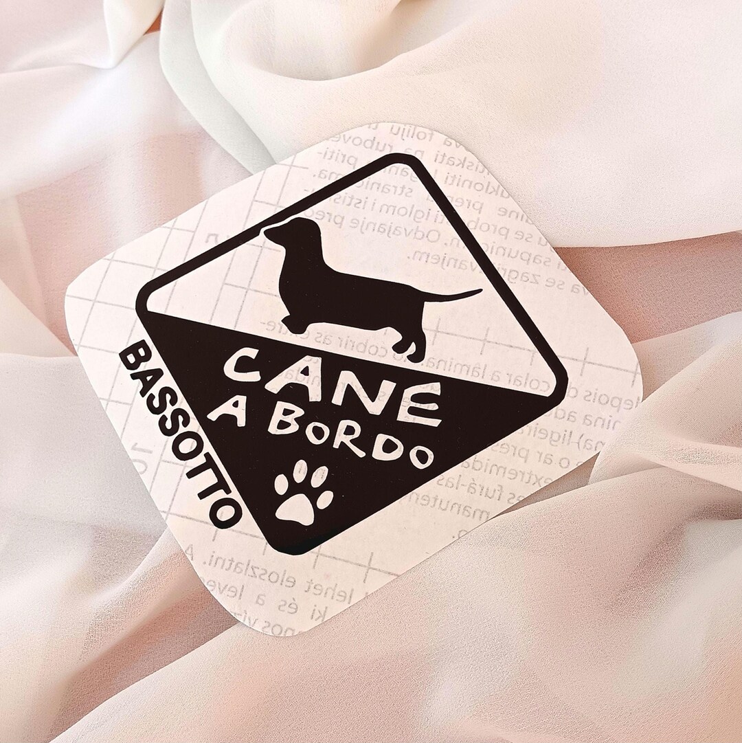 Car Sticker - Vinyl Sticker - Dachshund Sticker - Permanent Vinyl - Dog ...