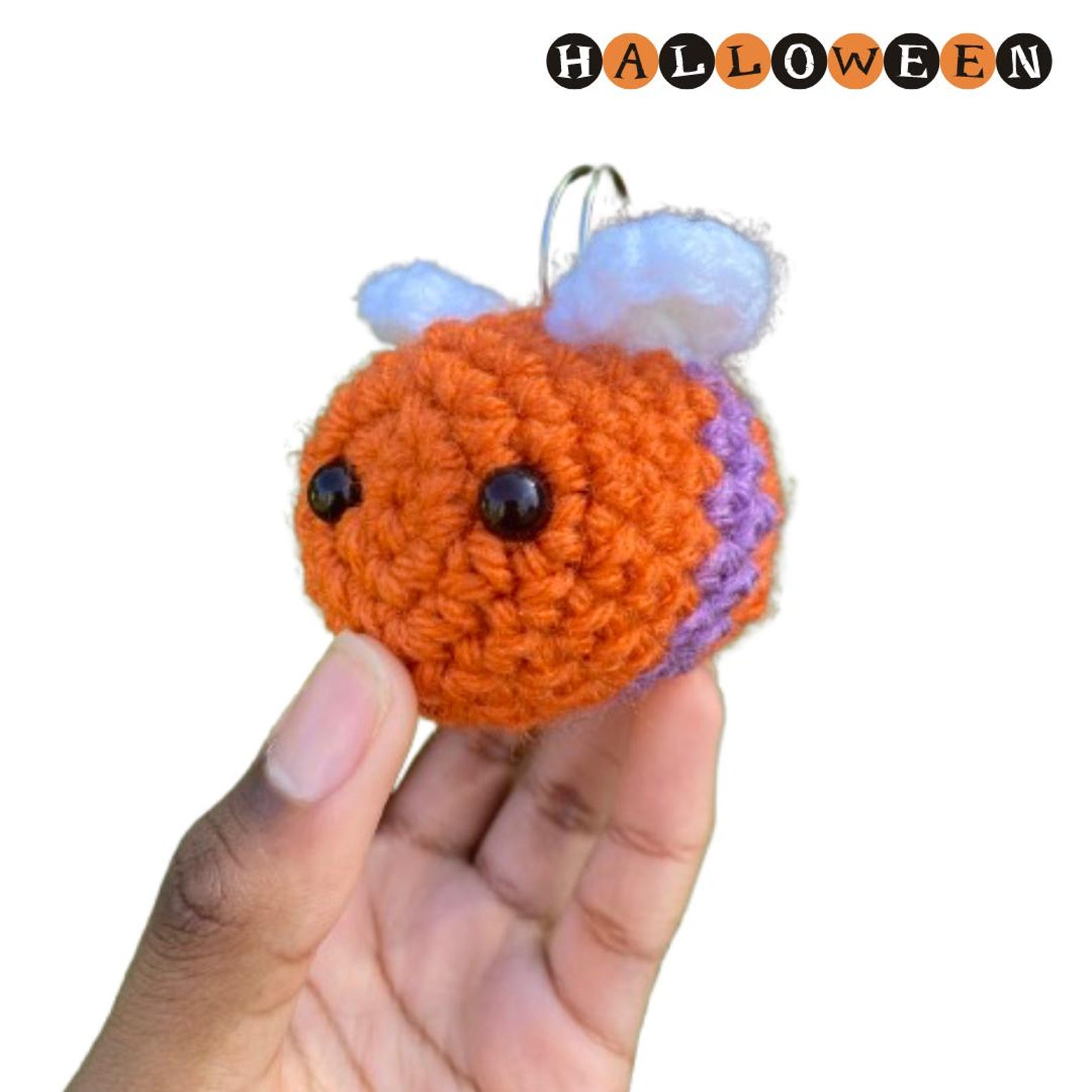 Bee Keychain | Crochet Bee | Anagurmi Bee | Halloween | Buzzy Bee - Etsy