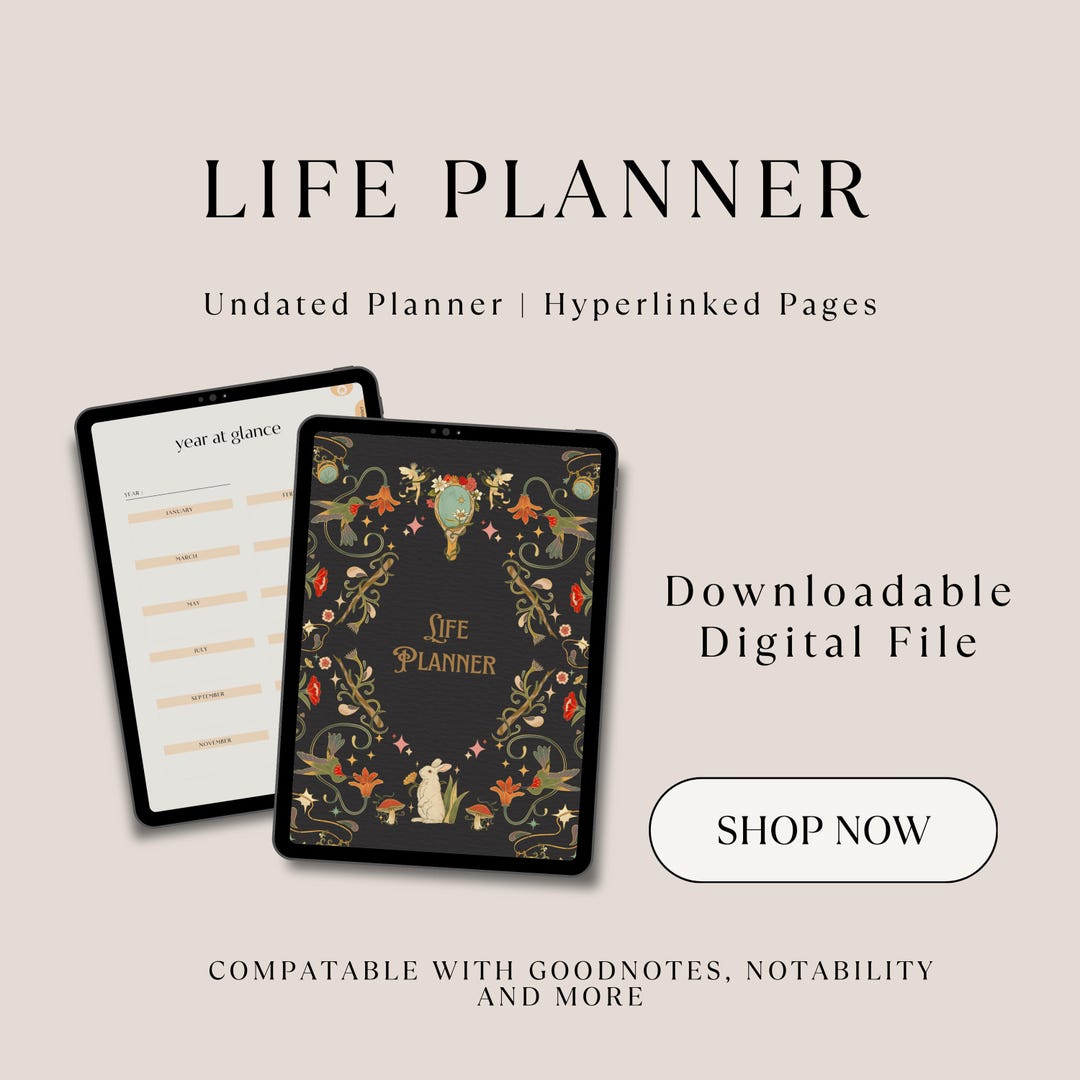 Forest Undated Life Planner for 2025 - Etsy