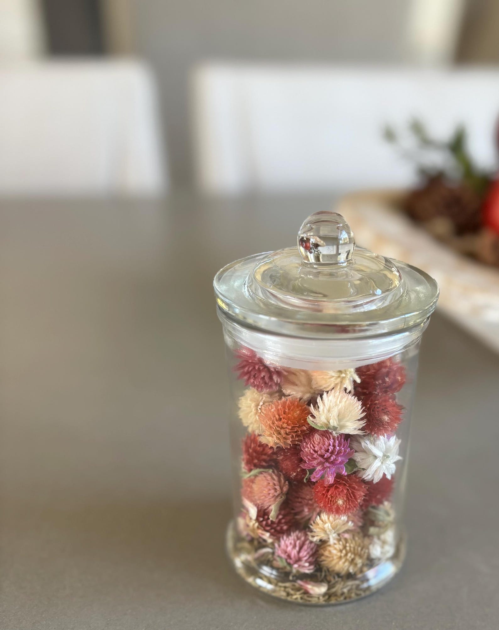 Dried Flower Jar Set, Botanical Apothecary Jar Set, Gift for Flower ...