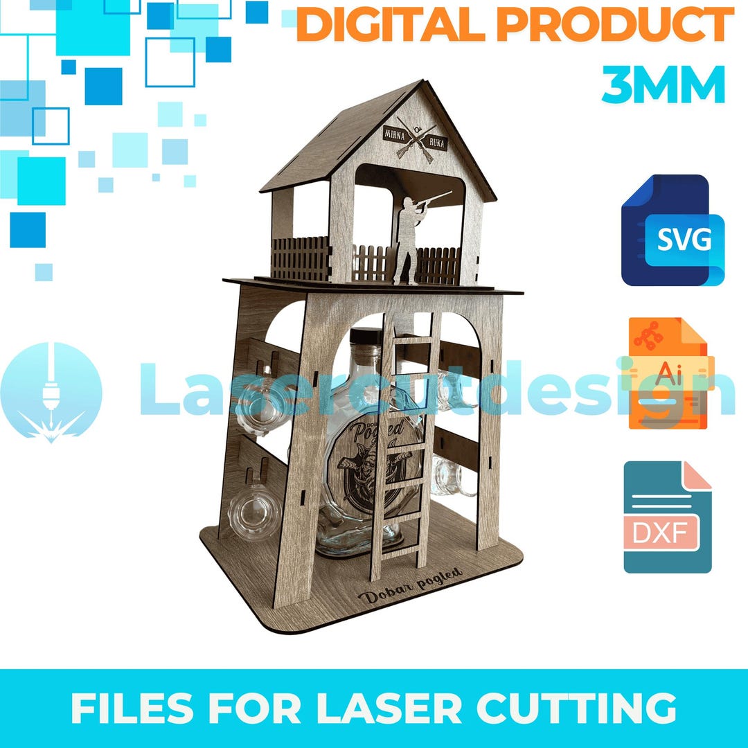 Laser Cut Mini Bar SVG DXF AI Files | Hunter Gift (digital Download) - Etsy
