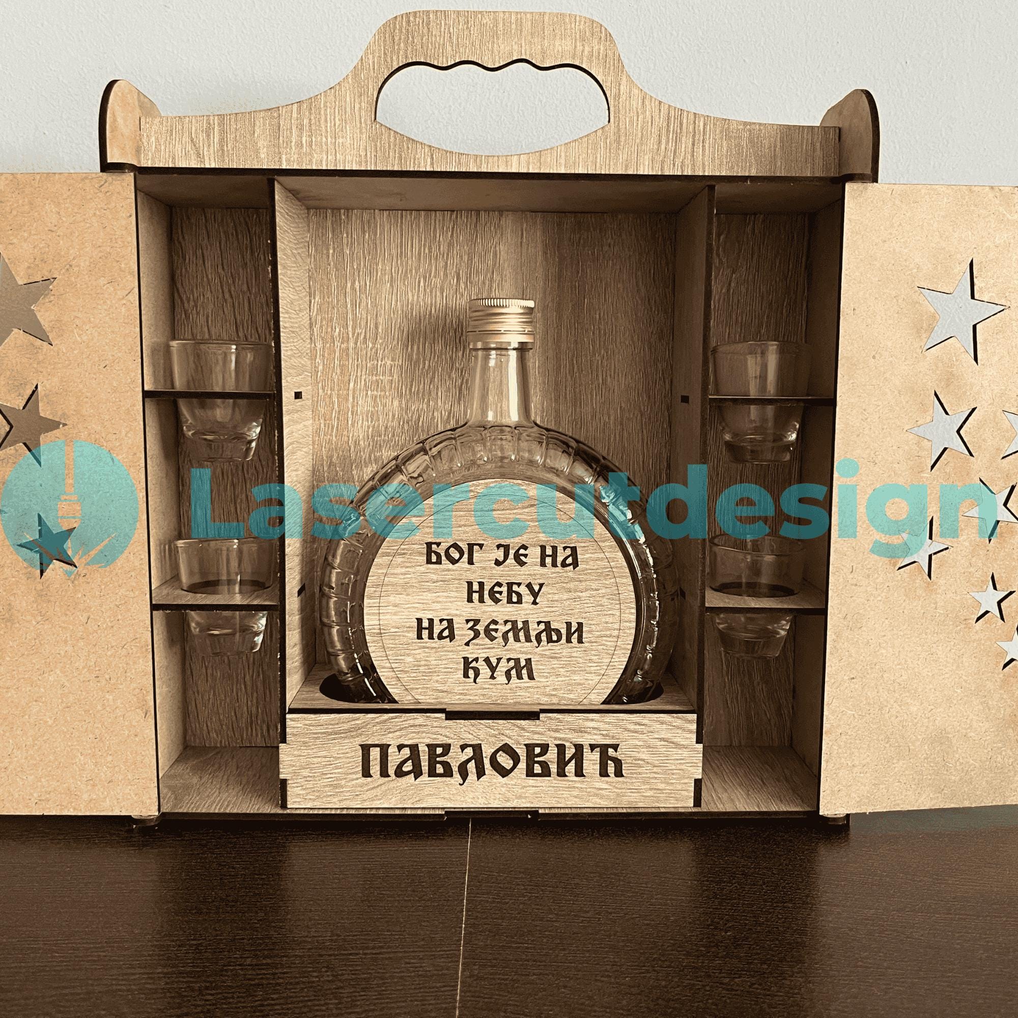 Mini Bar Box Laser Cut File: SVG, DXF, AI (3MM) - Etsy