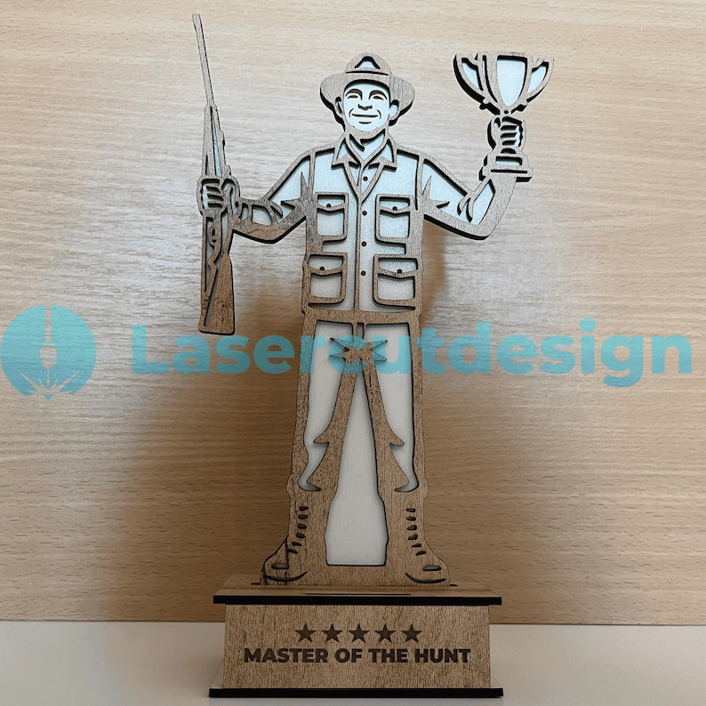 Hunter Trophy | Laser Cut Files | SVG DXF AI | Templates for Hunting ...