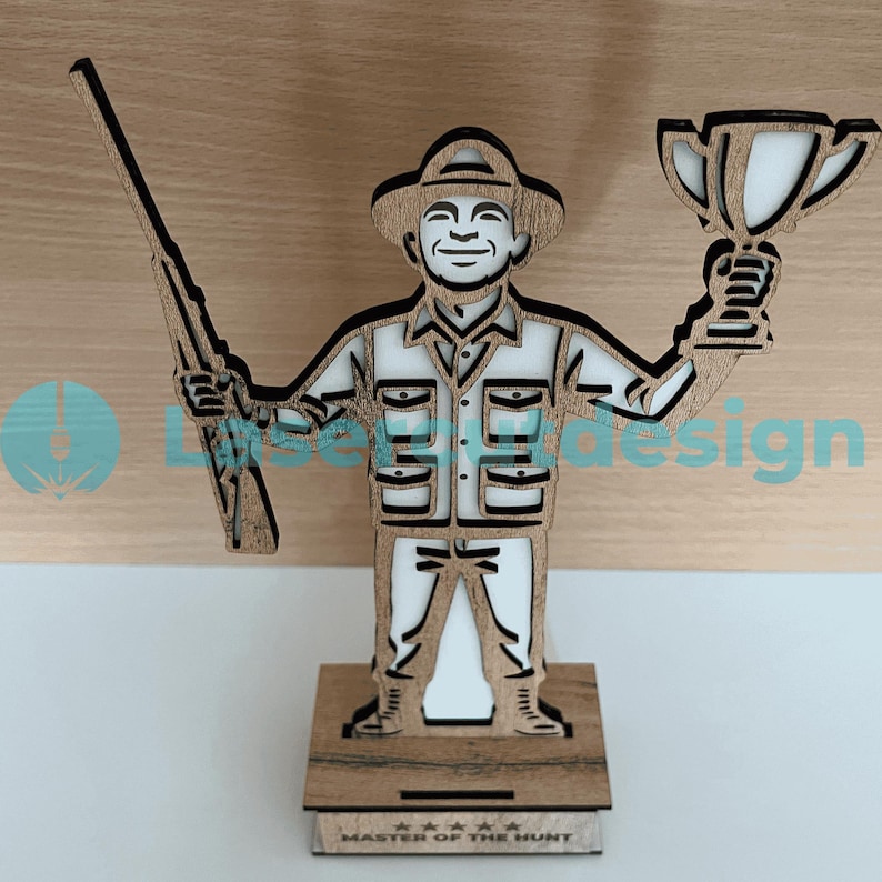 Hunter Trophy | Laser Cut Files | SVG DXF AI | Templates for Hunting ...