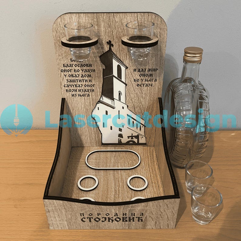 Laser Cut Mini Bar Plans: Ostrog Design (SVG, DXF, AI) - Etsy