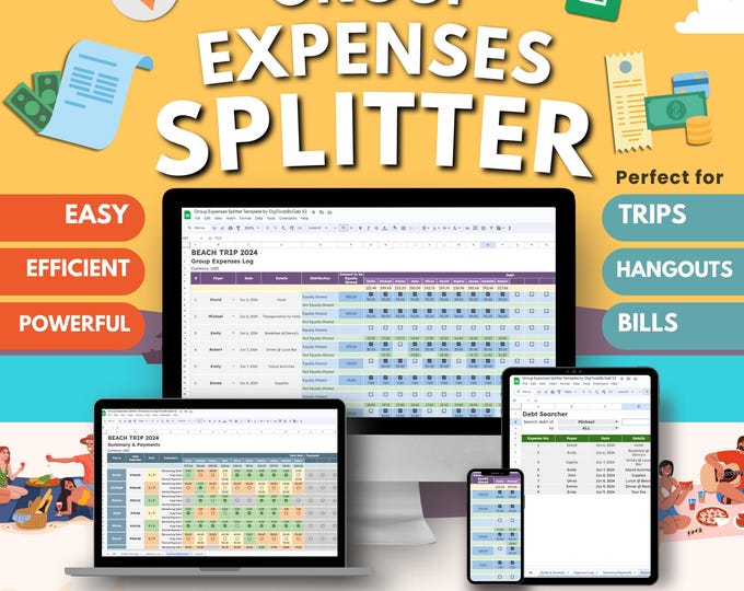 Shared Expenses Tracker Group Expenses Splitter Roommate Couple Friends ...