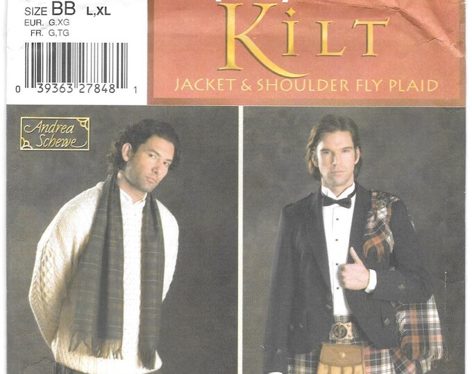 Simplicity 5029 Sewing Pattern Scottish Kilt, Jacket and Shoulder Fly ...