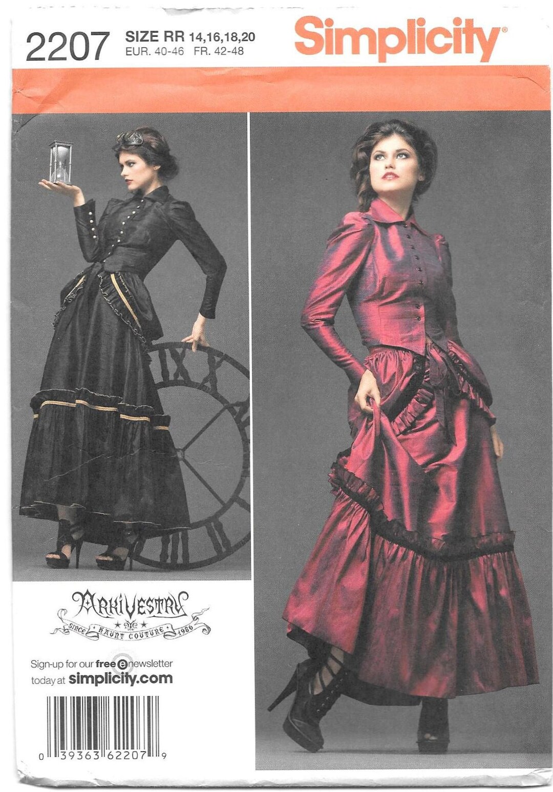 Simplicity 2207 Sewing Pattern Arkivestry Design Period Jacket, Skirt ...