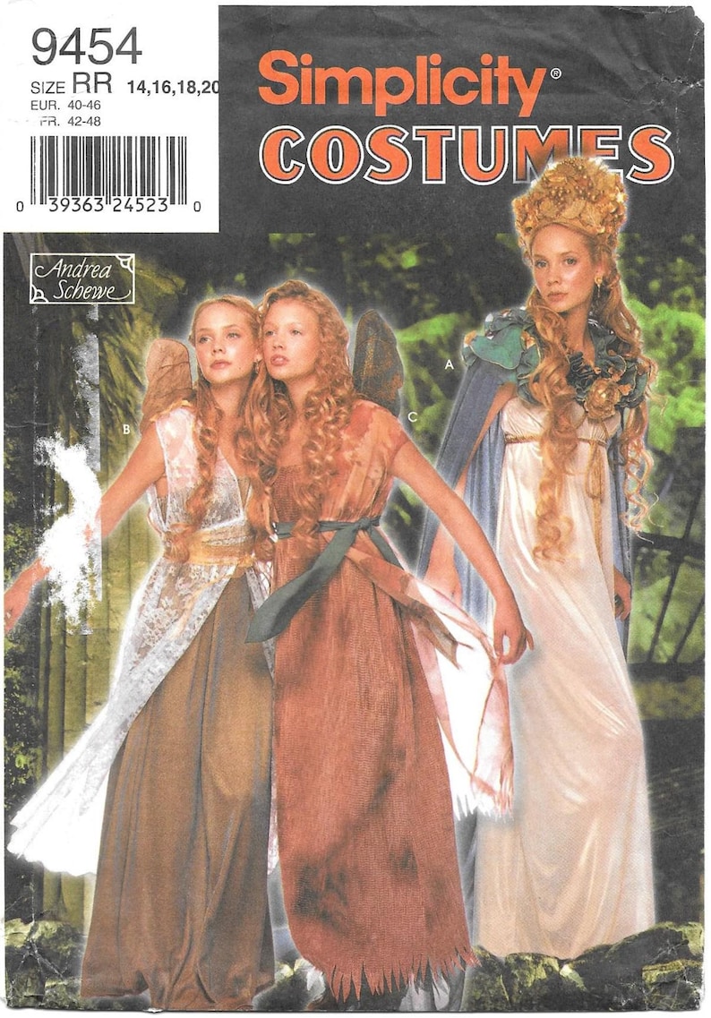Simplicity 9454 Sewing Pattern Fairy Costume - Etsy