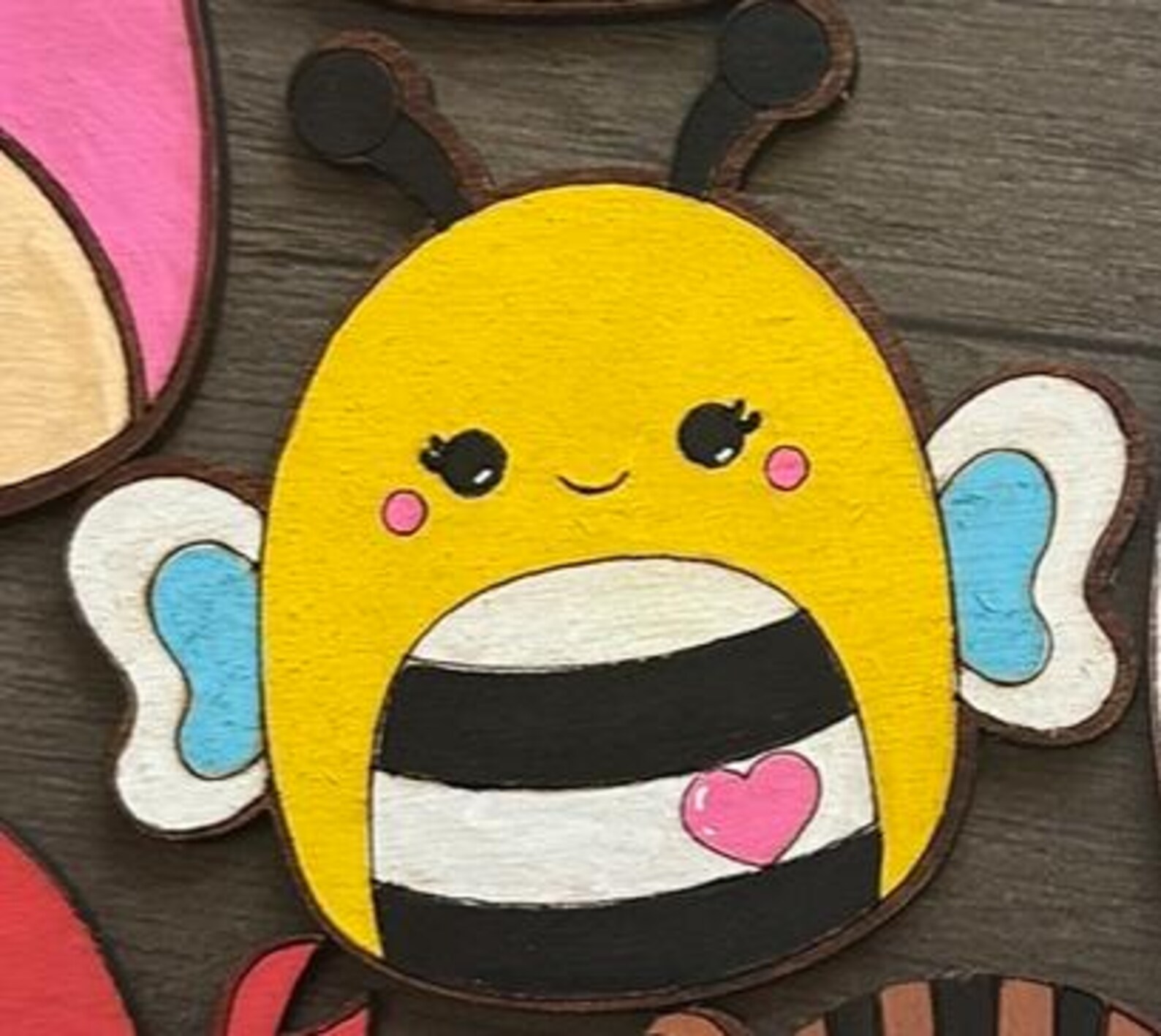 Valentines Squishmallow Magnet/ Hangar - Color Your Own! - Etsy