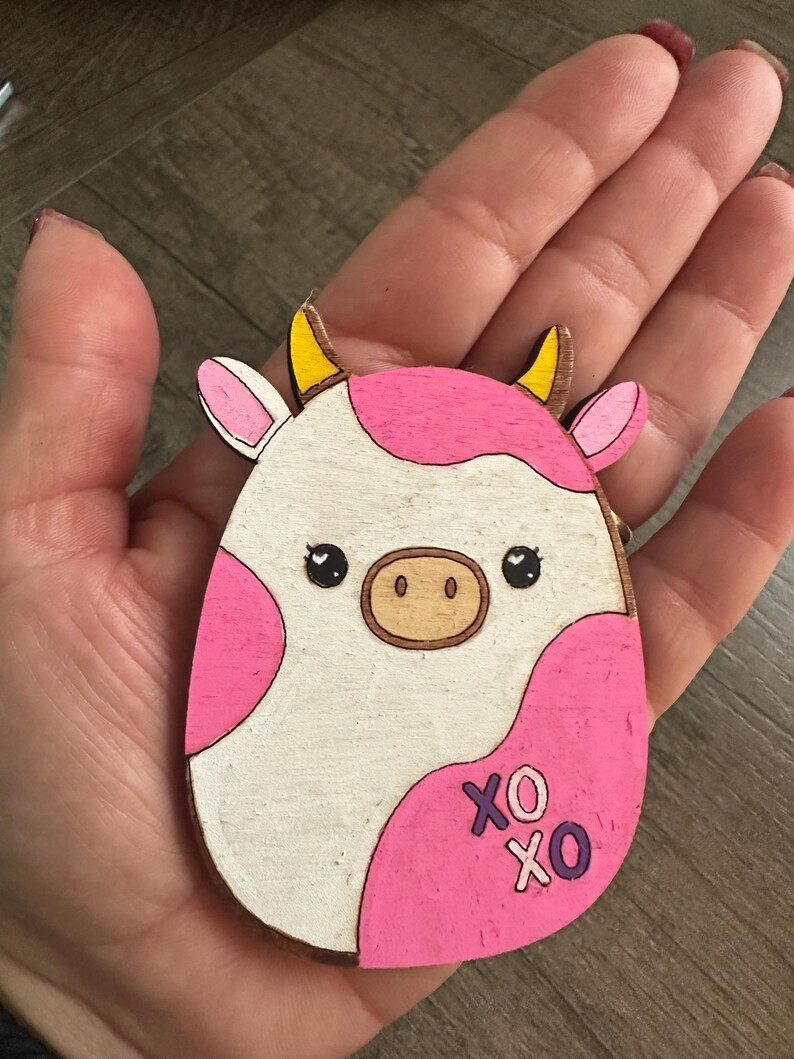 Valentines Squishmallow Magnet/ Hangar - Color Your Own! - Etsy