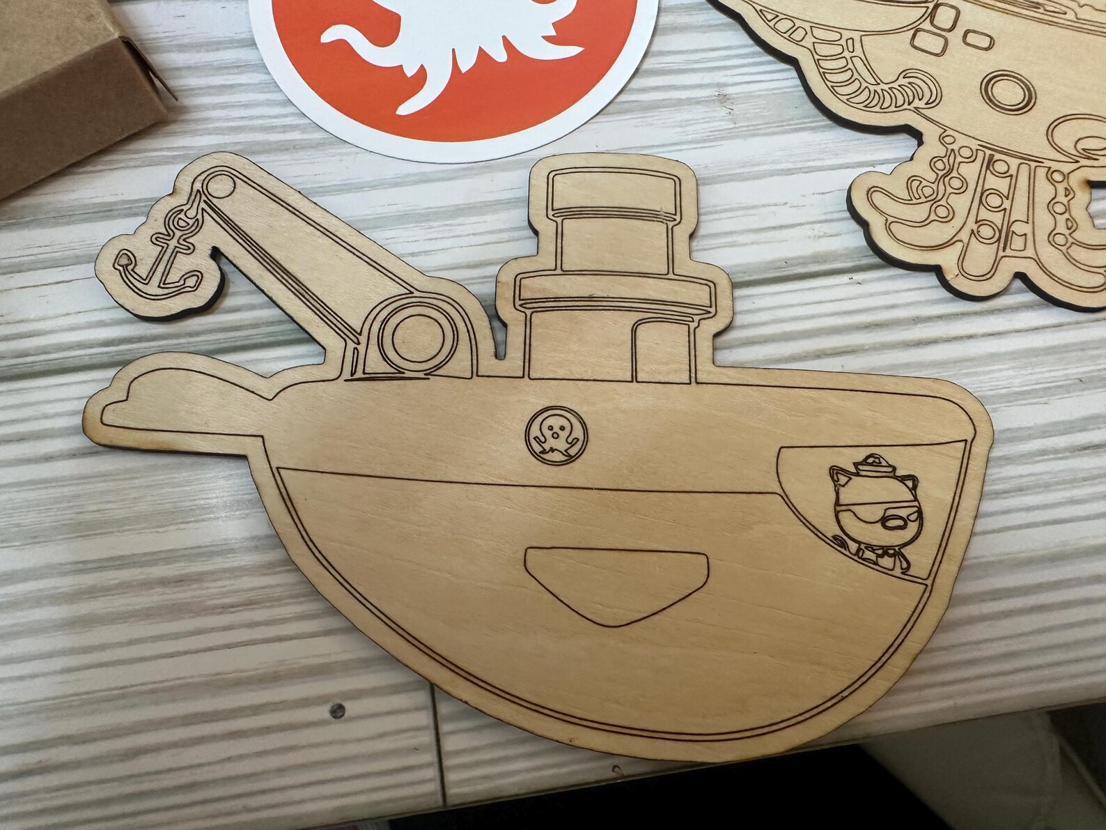 Color Your Own Octonauts Gup and Pod - Set of 3 - Etsy