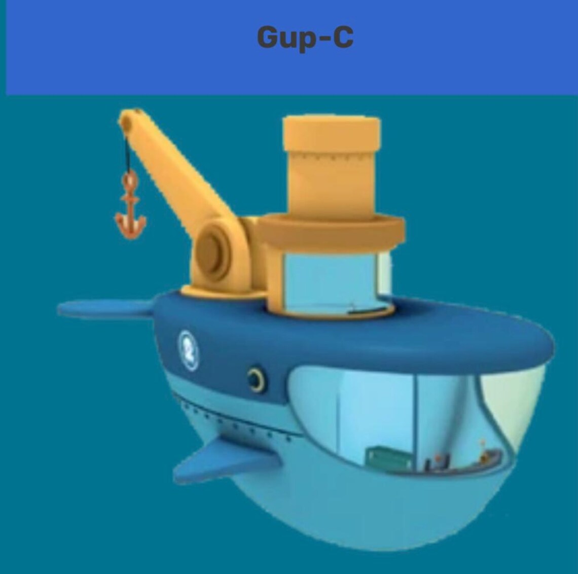 Updated! -color Your Own Octonauts Gup and Pod - Set of 3 - Etsy