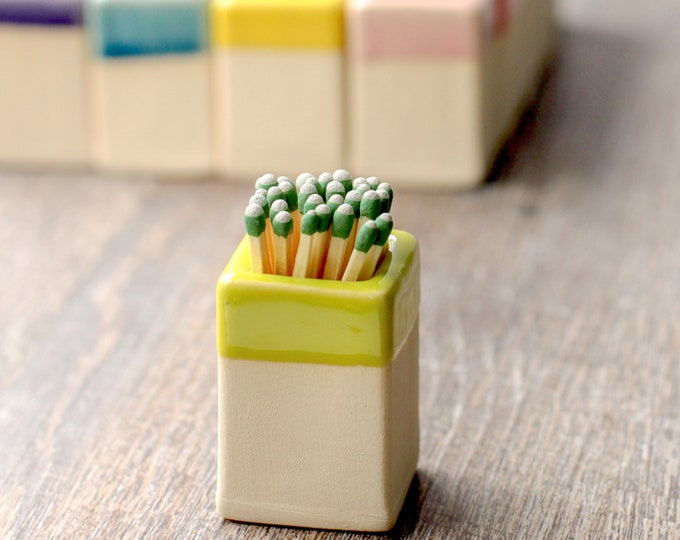 Match Striker // Strike Anywhere Matches Holder // Ceramic Match ...