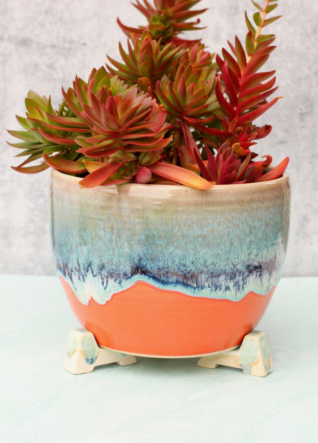 Ceramic Pot Feet, Set of 3 // Planter Feet //planter Riser - Etsy