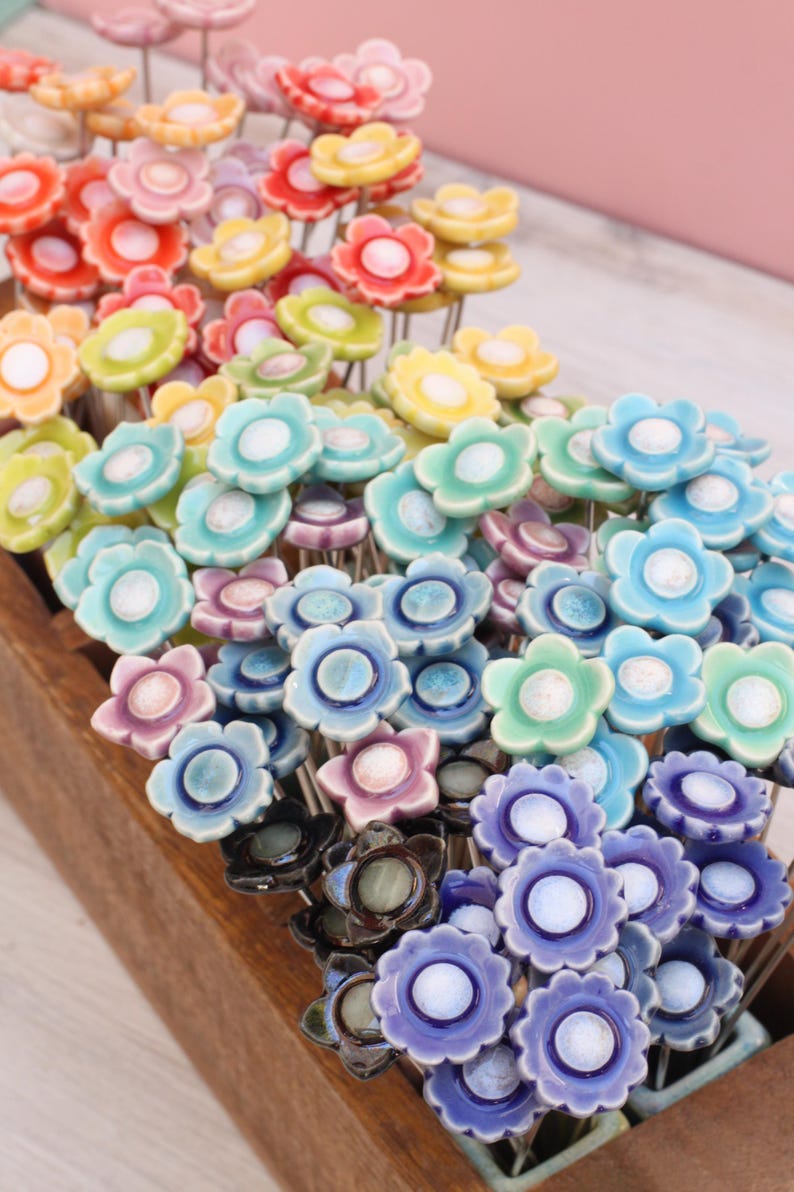 Mini Ceramic Forever Flower: Handmade Porcelain Decor - Etsy