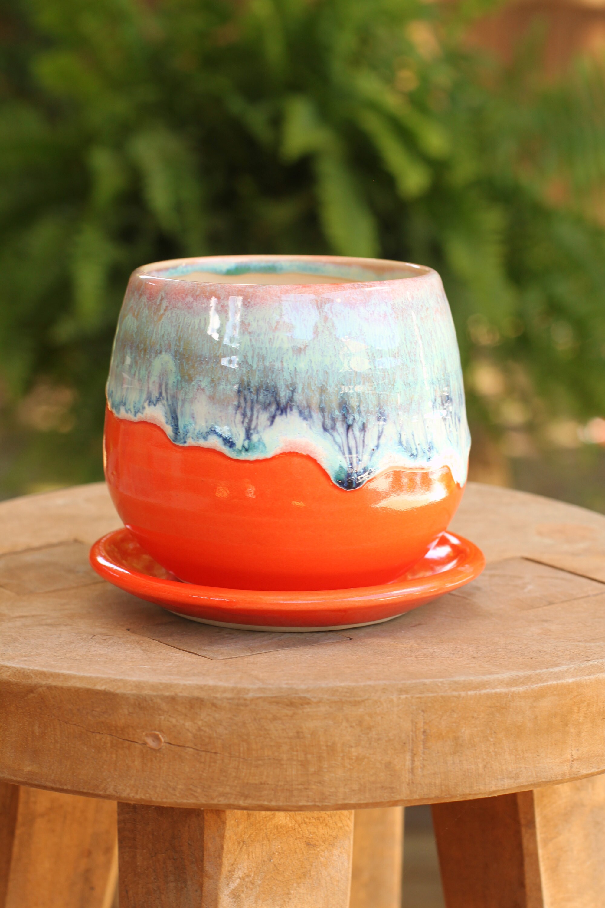4 ceramic planter mango #8// boho planter // succulent pot // ceramic ...
