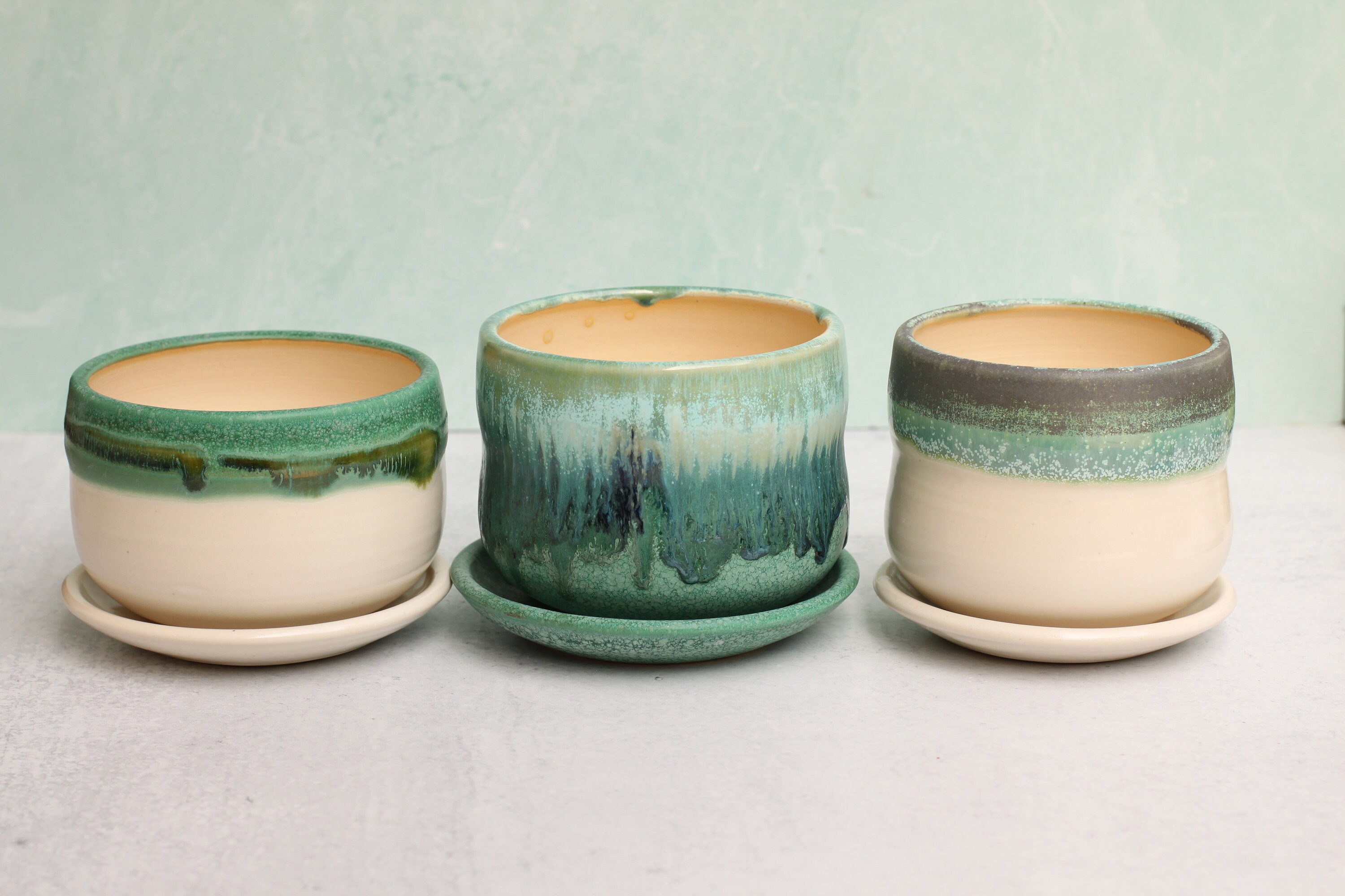 4-5 ceramic planter// boho planter // succulent pot // ceramic pot ...