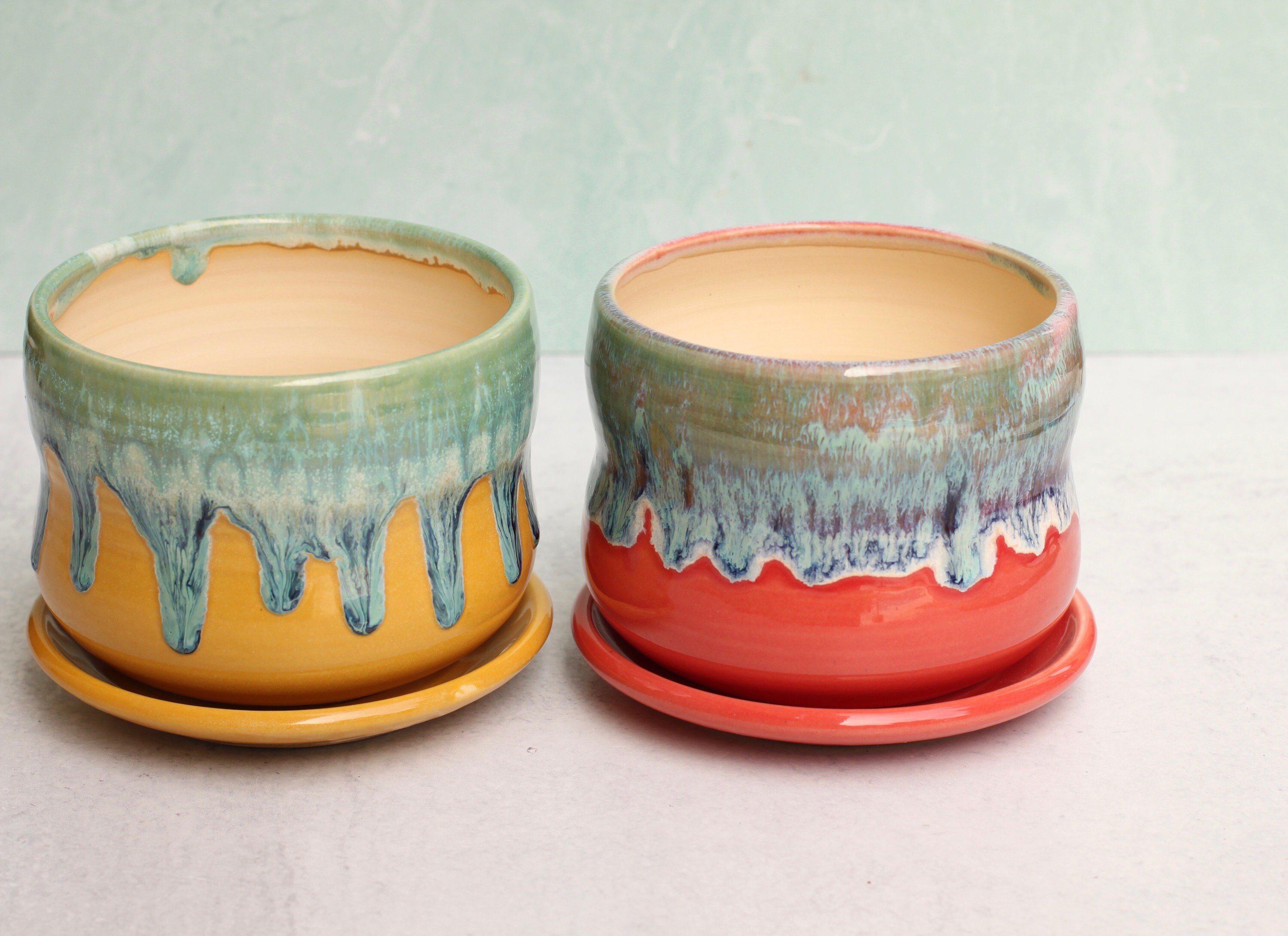 5-6 ceramic planter// boho planter // succulent pot // ceramic pot ...