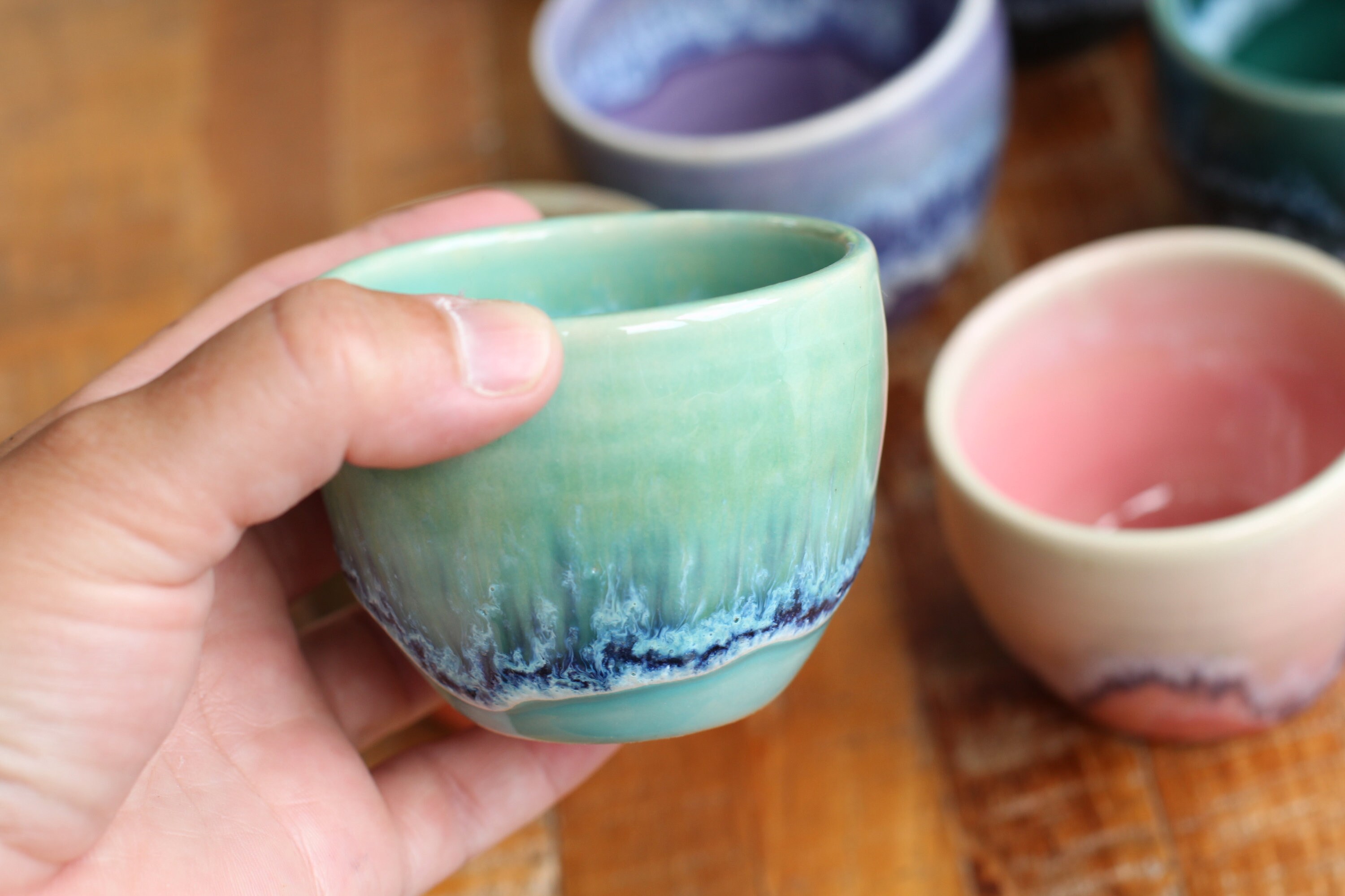 little handmade cup // small cup // ceramic glass // kids cup ...