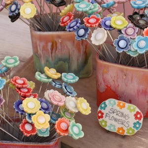 Mini Ceramic Forever Flower: Handmade Porcelain Decor - Etsy