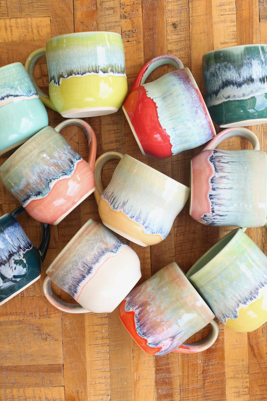 Colorful Mug, Choose Your Favorite// Stoneware Mug // Handmade Coffee ...