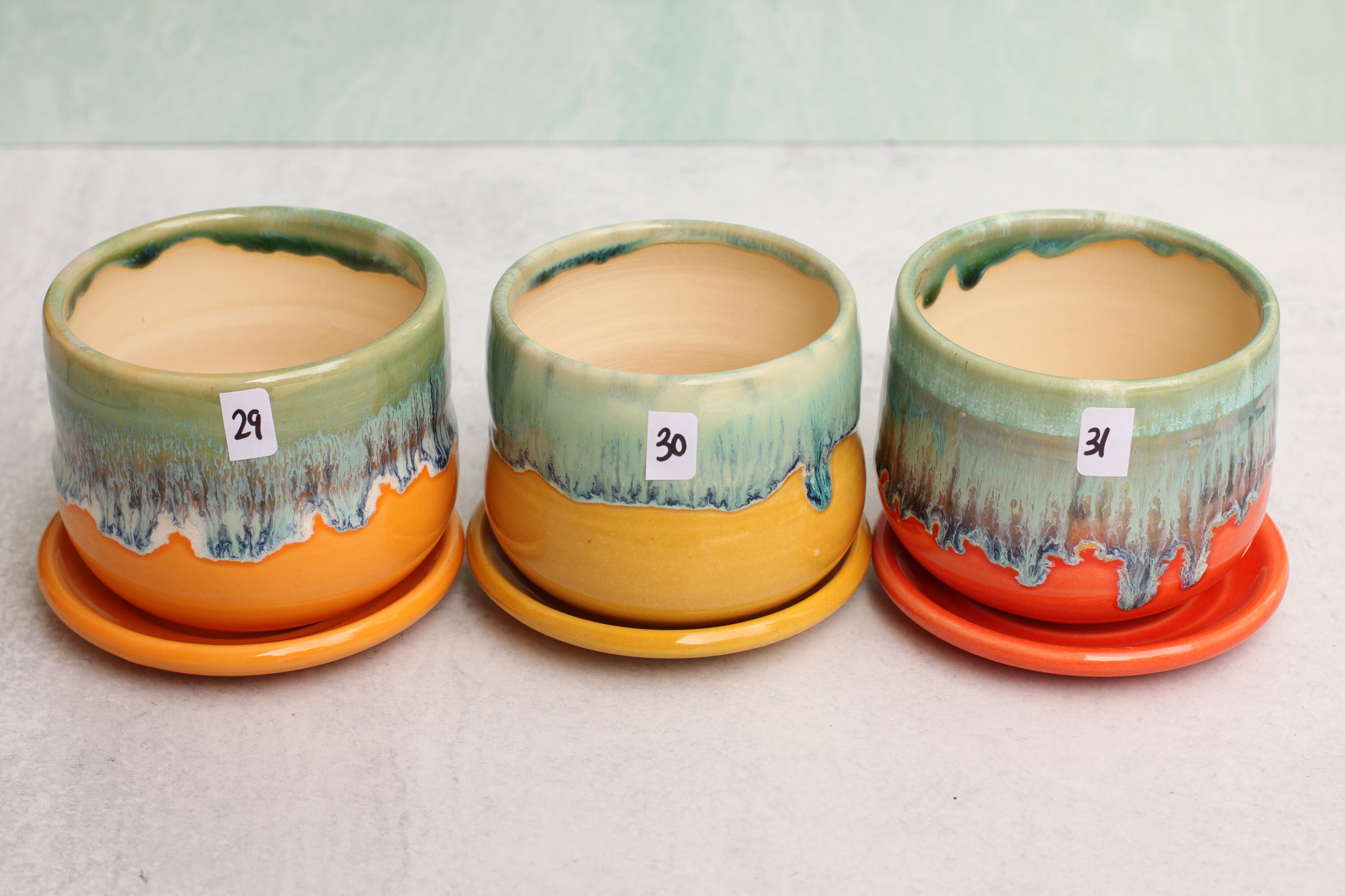 4-5 ceramic planter// boho planter // succulent pot // ceramic pot ...