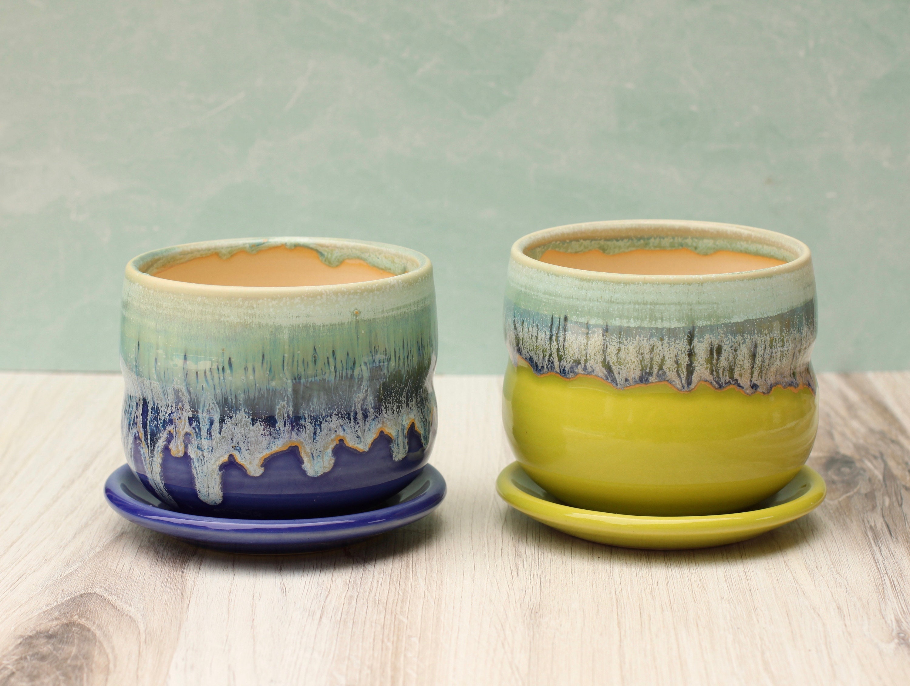 4-5 ceramic planter// boho planter // succulent pot // ceramic pot ...
