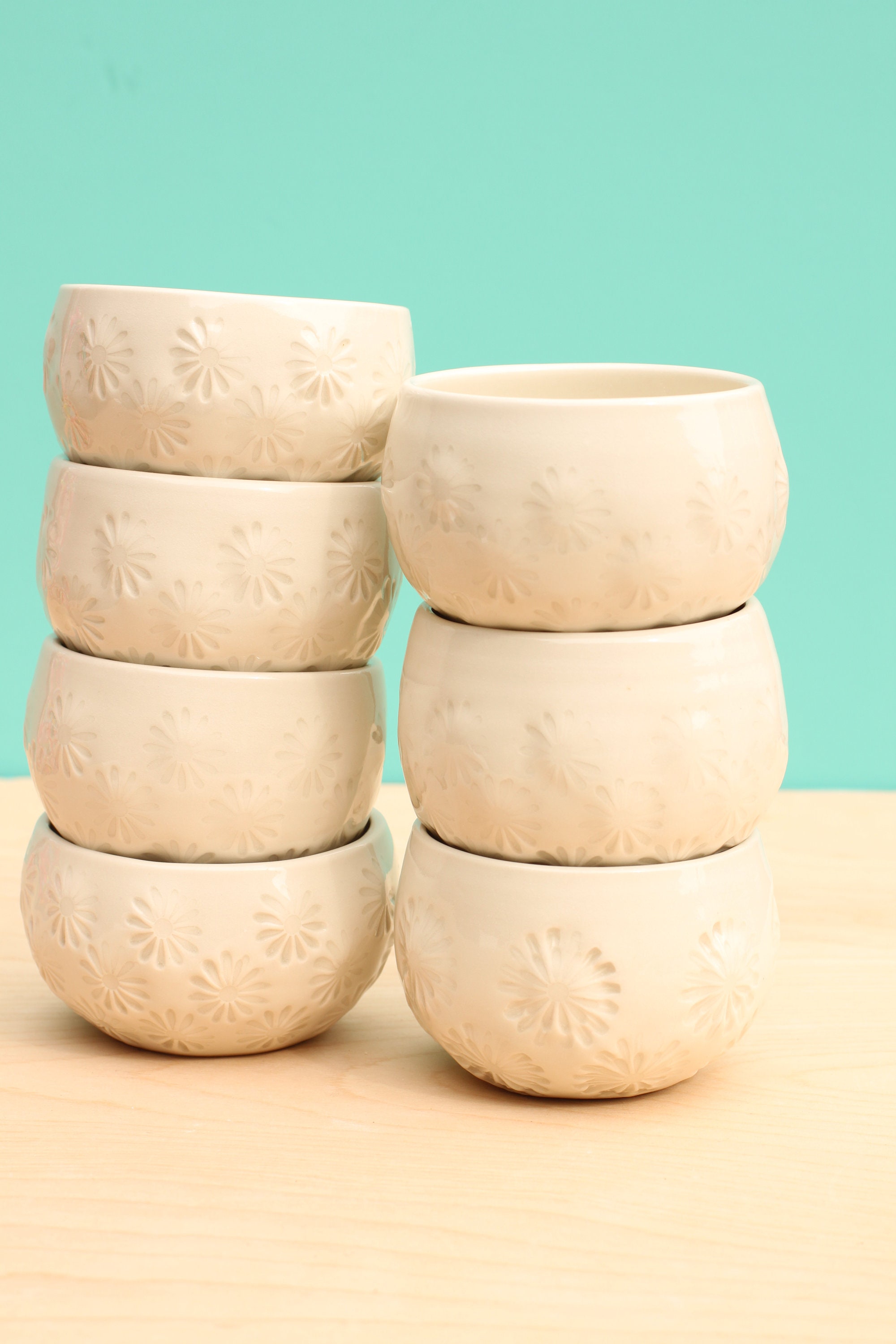 small white bowl // prep bowl // ceramic small bowl // flower bowl