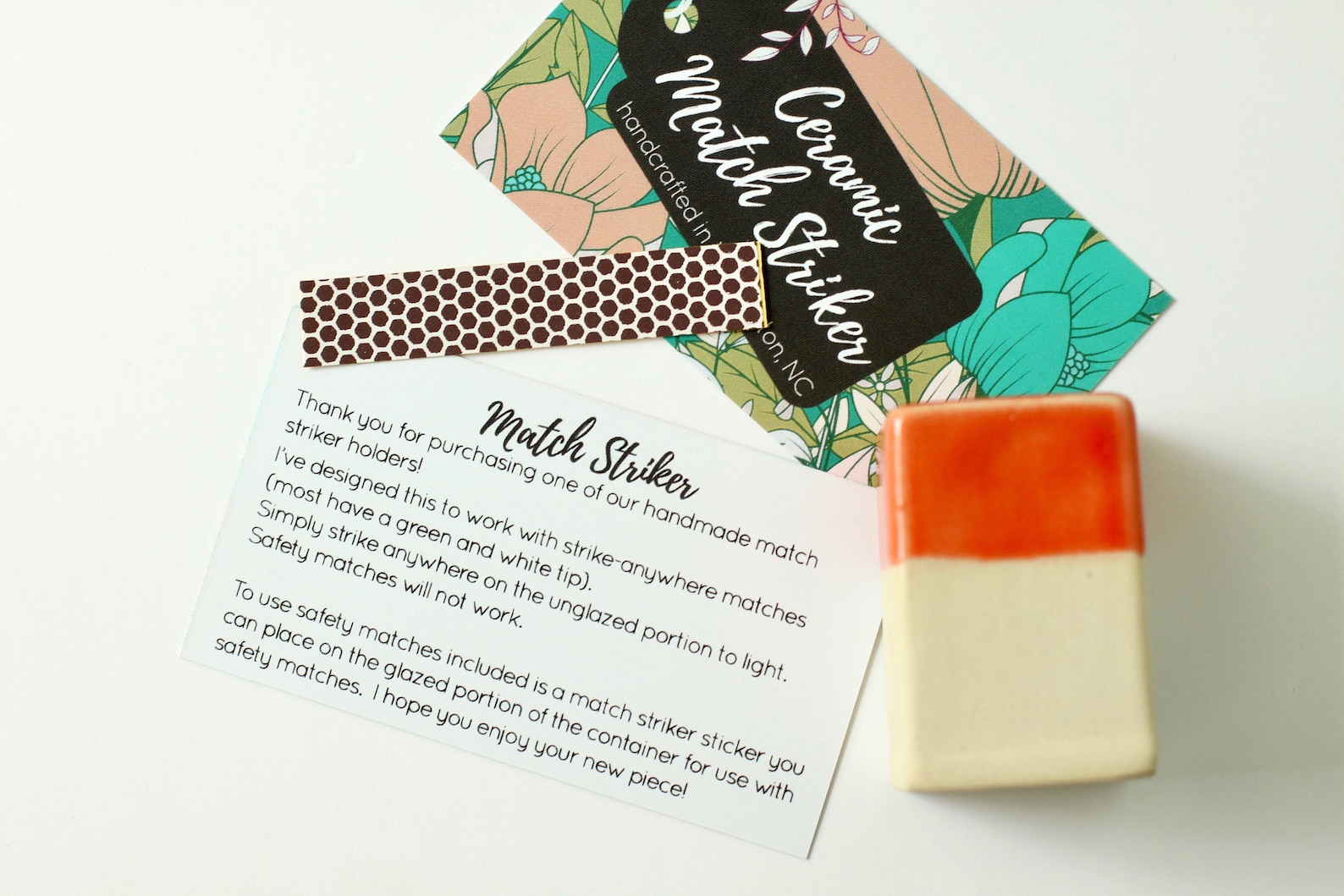 Set of 3 Replacement Match Striker Sticker // Match Striker - Etsy