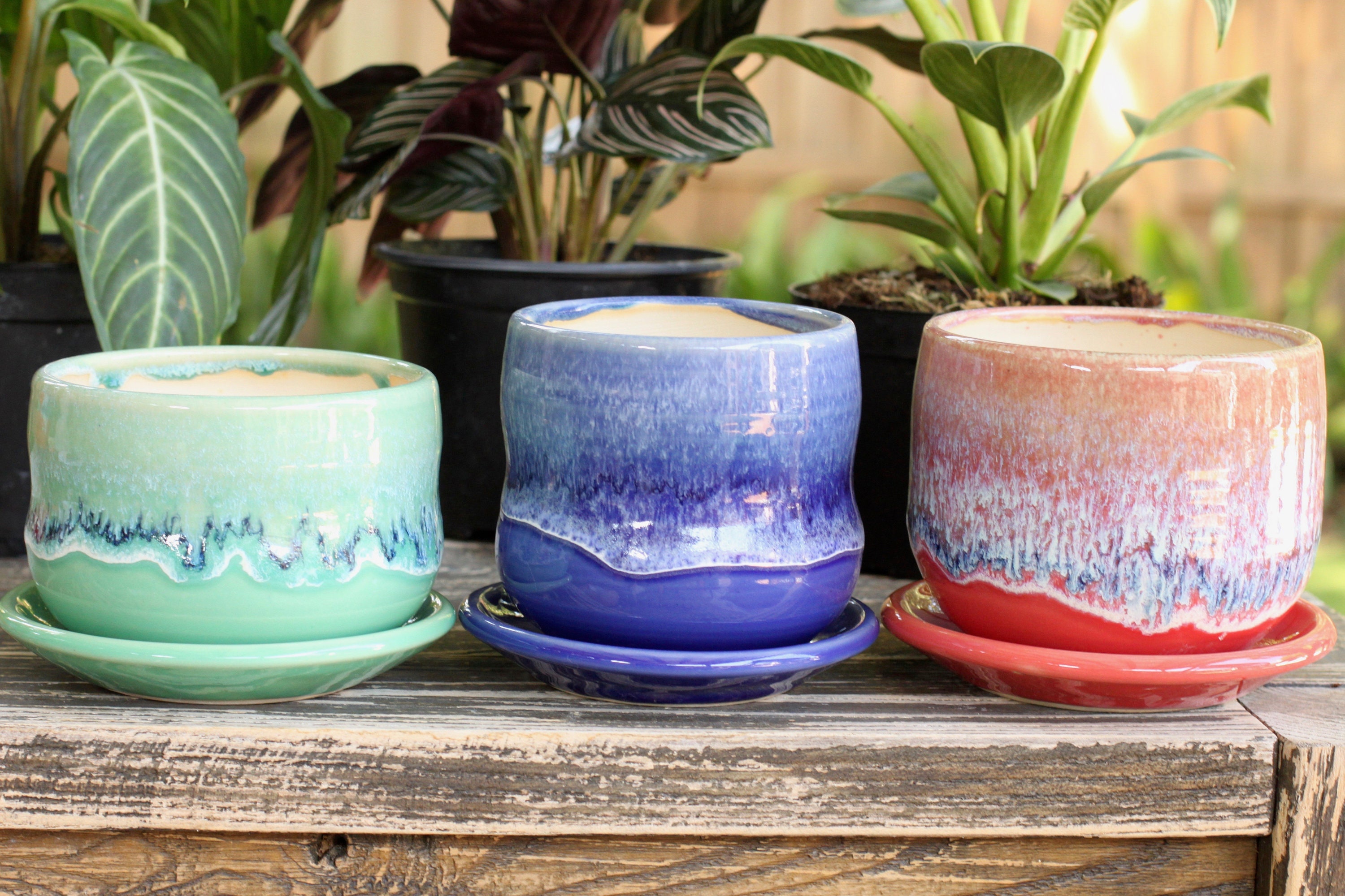 4-5 ceramic planter// boho planter // succulent pot // ceramic pot ...
