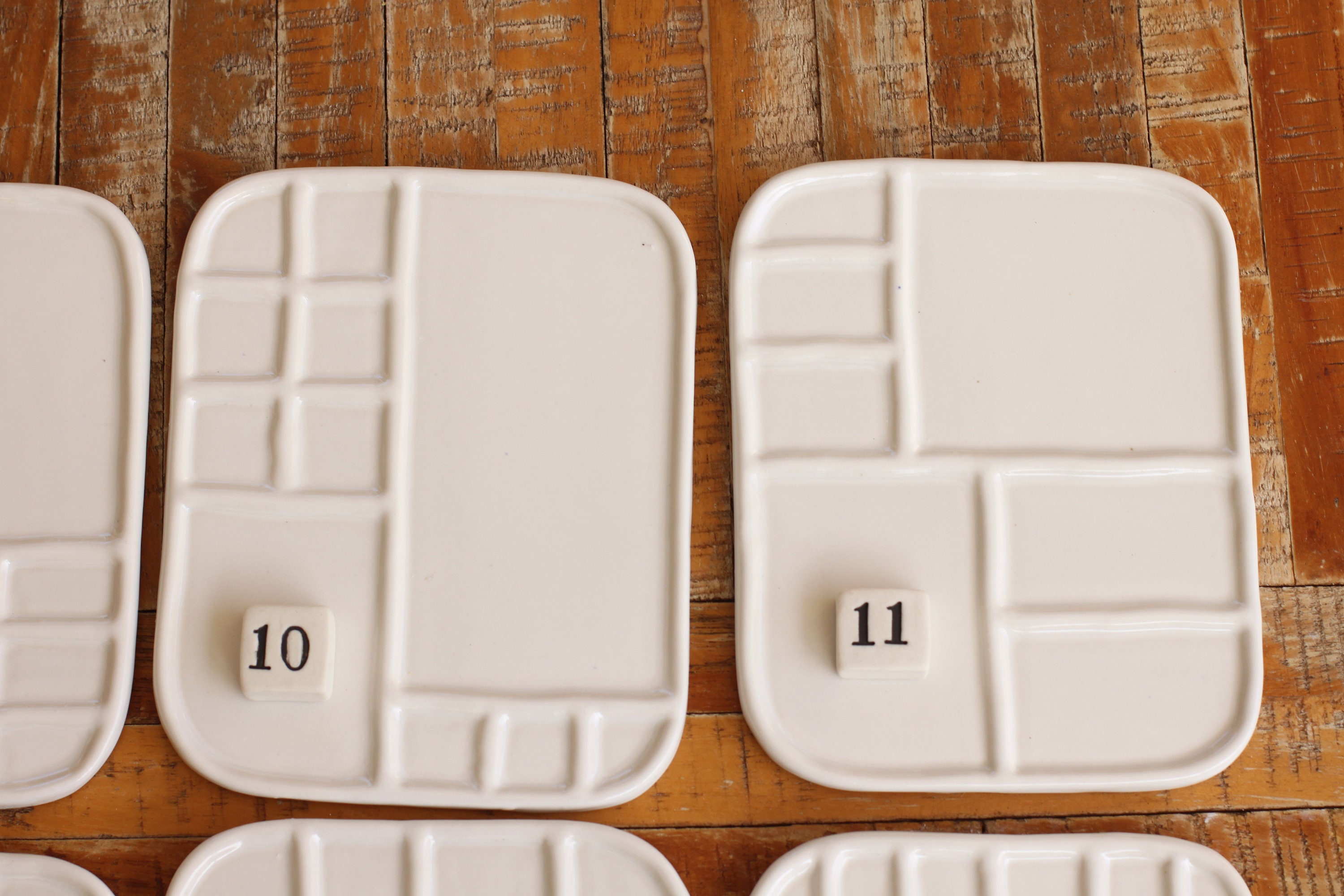 ceramic watercolor palette // handmade paint tray // pottery watercolor ...