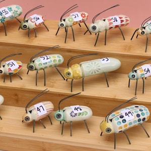 Handmade Ceramic Garden Bug, Colorful Beetle Decor - Etsy