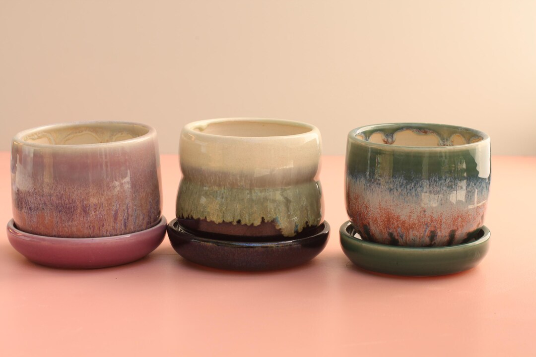 3-4" Ceramic Planter// Boho Planter // Succulent Pot // Ceramic Pot ...