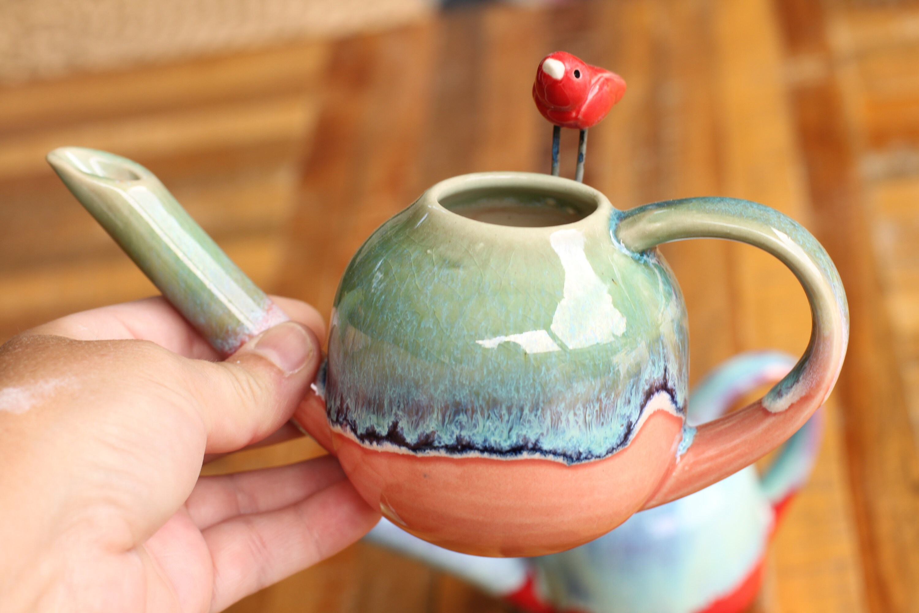 small ceramic watering can, choose your favorite // small water pitcher ...