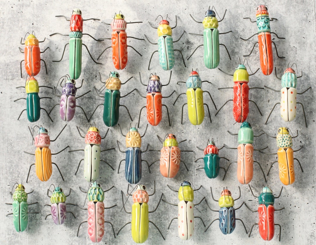 Garden Bug, Choose Your Color // Plant Bugs // Entomology // Ceramic ...