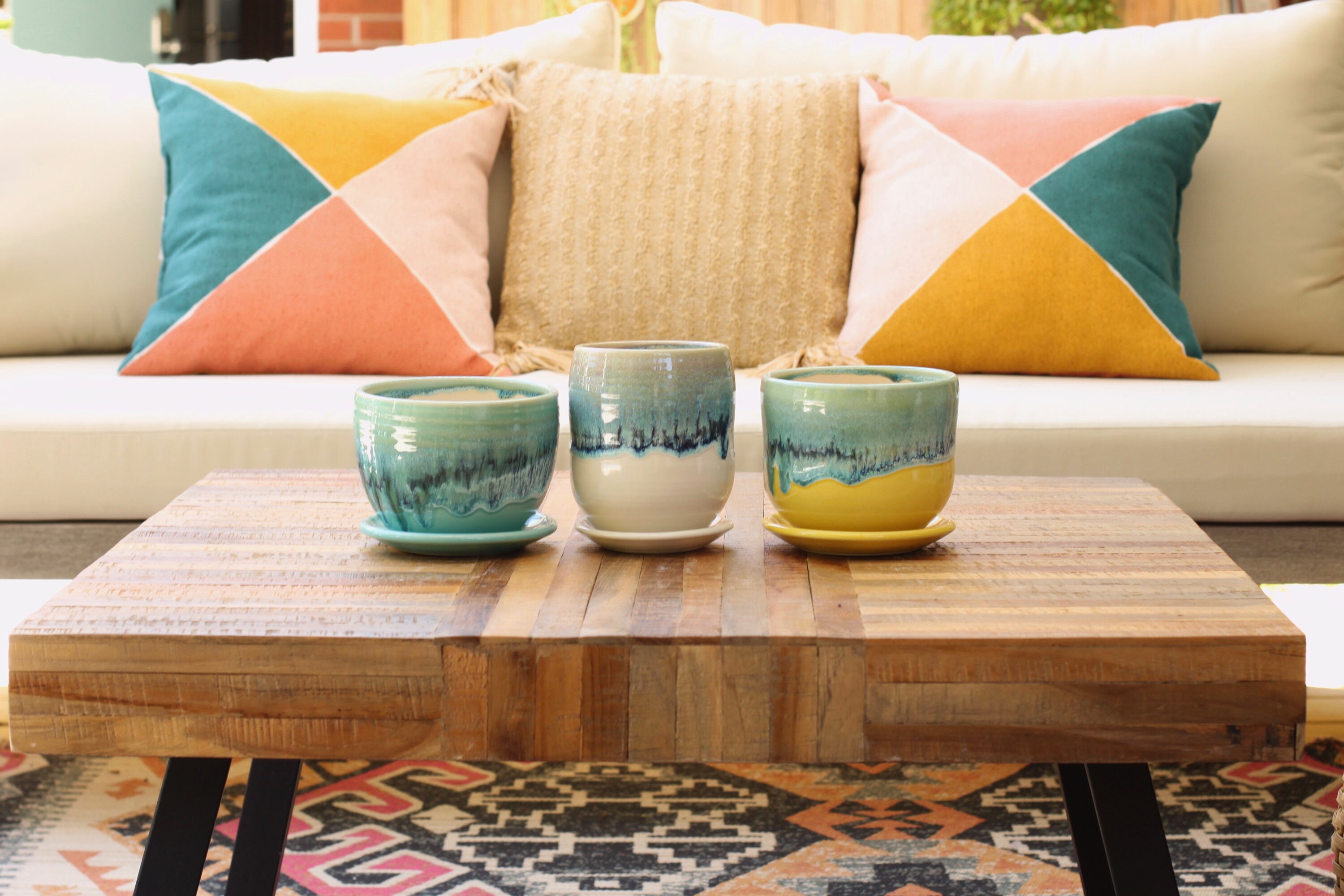 one colorful handmade planter, choose your favorite //boho planter ...