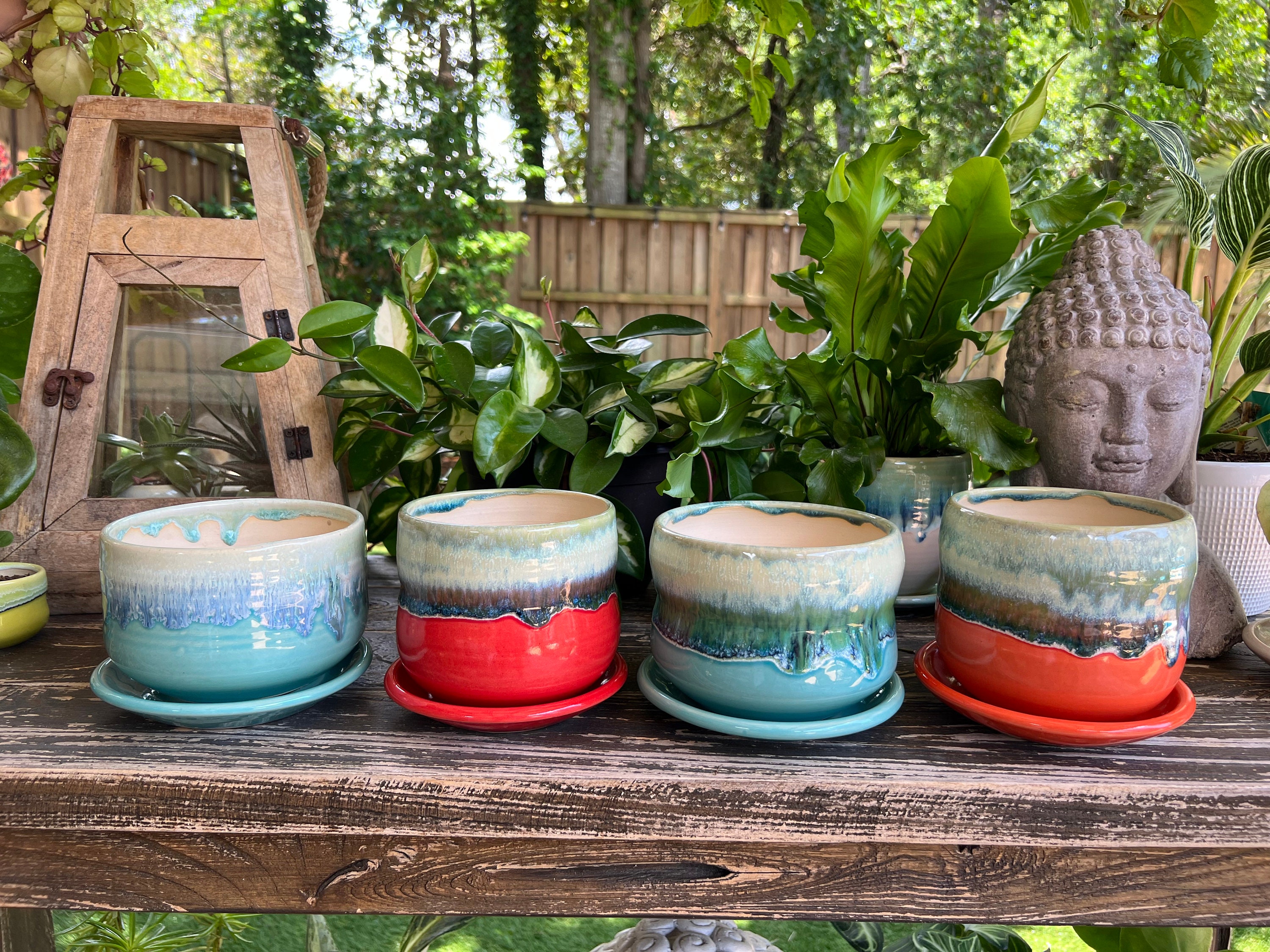 5-6 handmade ceramic planter// boho planter // succulent pot // ceramic ...